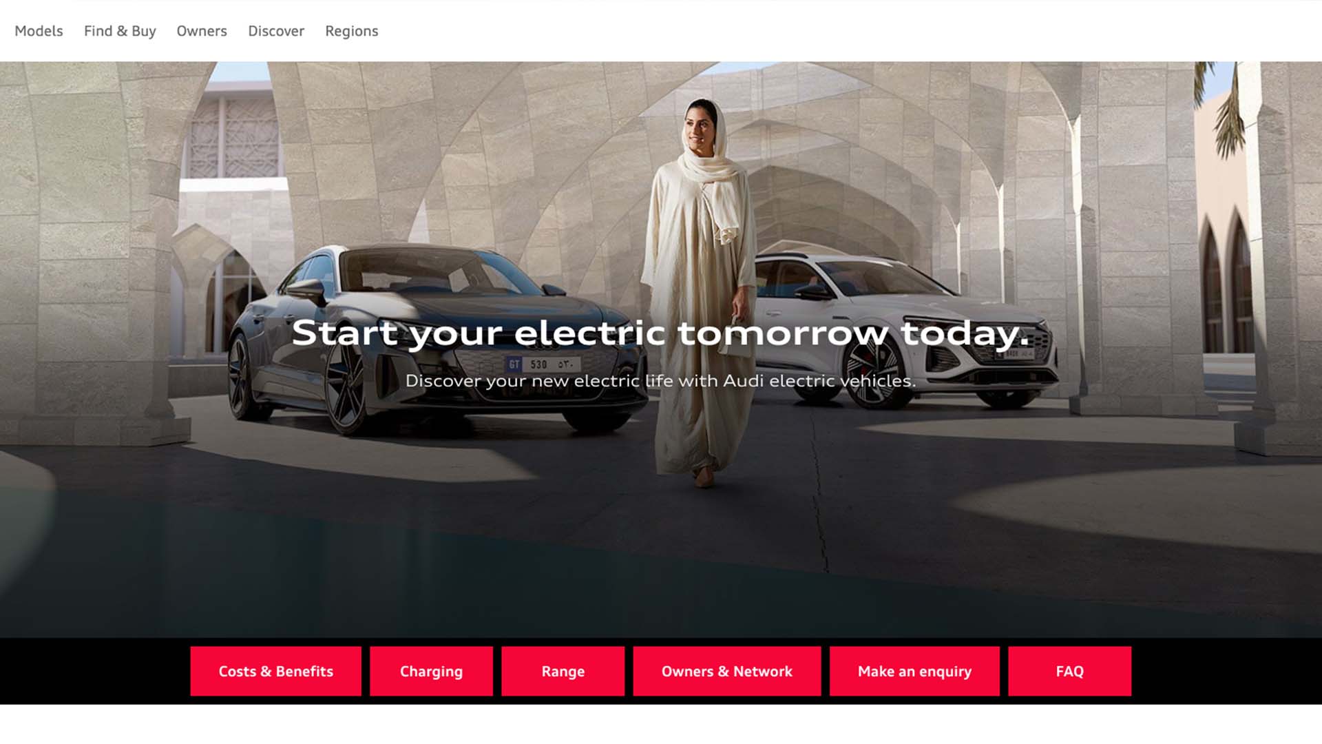 Audi EV Information Portal Launched in the Middle East | Motory News